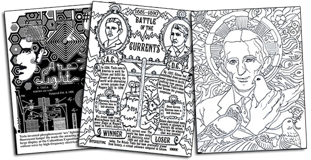 'Nikola Tesla Coloring Book', A Creative Way to Expend One's Current ...