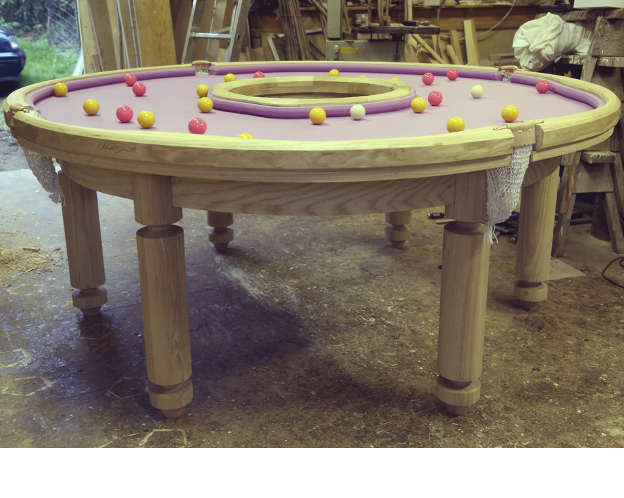 Uniquely Creative Handmade Pool Tables That Are Shaped Like a Pink ...