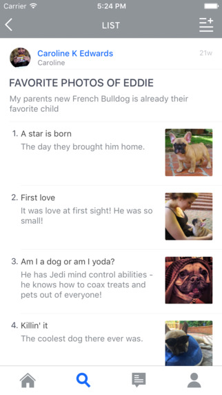 The List App, An App for Creating, Sharing, and Curating Lists