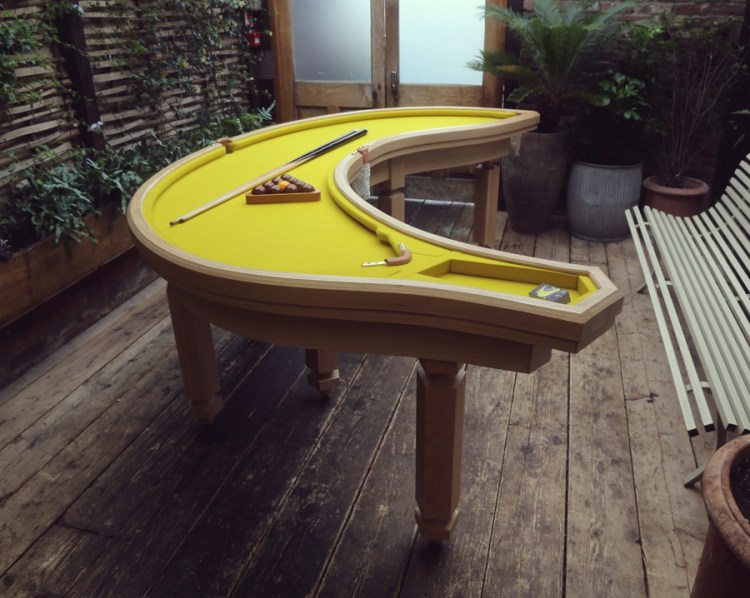 Uniquely Creative Handmade Pool Tables That Are Shaped Like a Pink ...