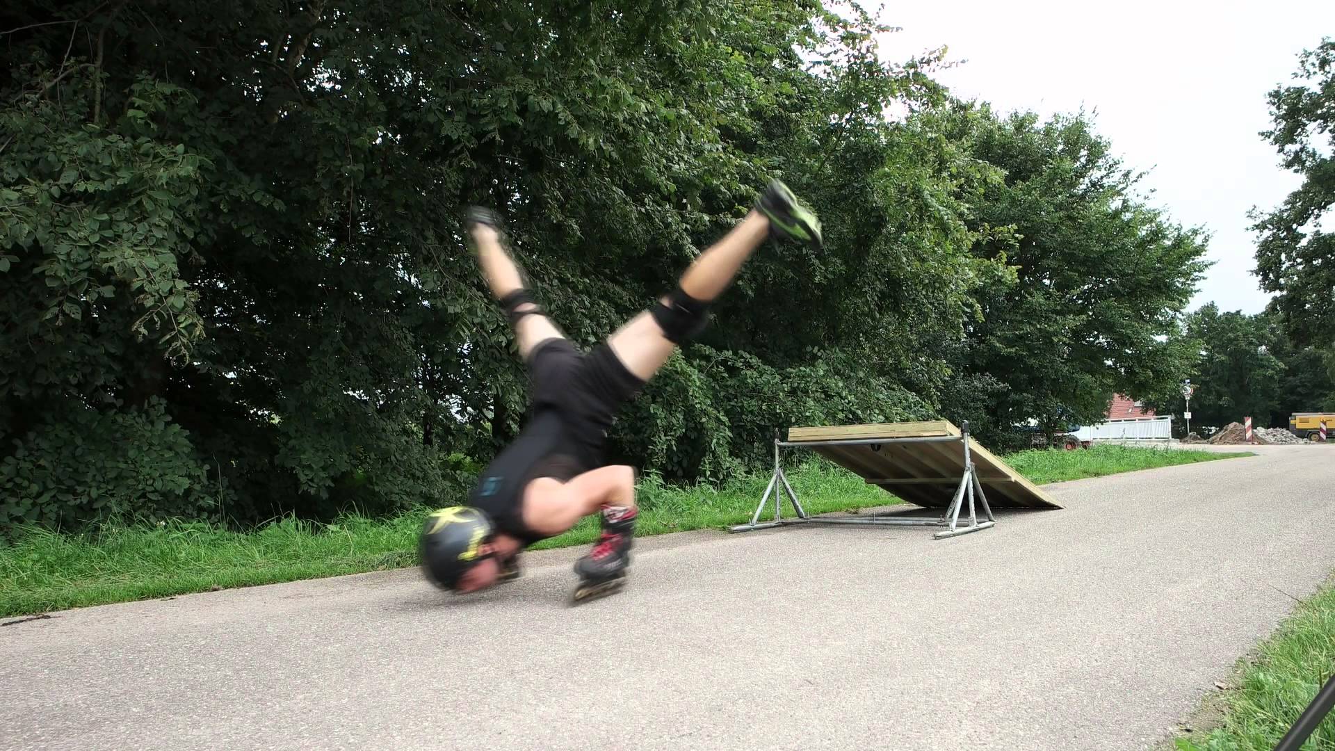 Handskating, A Unique Sport Where Athletes Wear Inline Skates on Their ...
