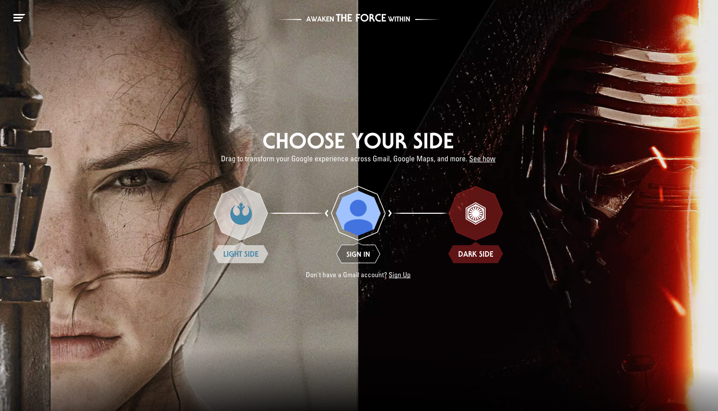 Google Asks Users to Choose Between the Light and Dark Sides of the ...