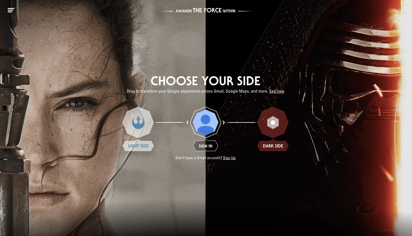 Google Asks Users to Choose Between the Light and Dark Sides of the ...
