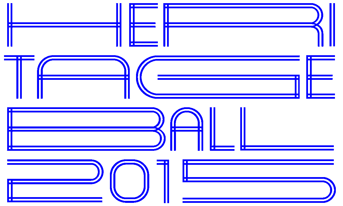 A Playful Font Created for the NYC Heritage Ball With Letters That ...