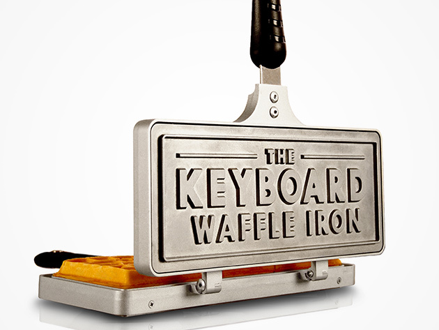 The Keyboard Waffle Iron for Making Tasty Computer Keyboard-Shaped Waffles