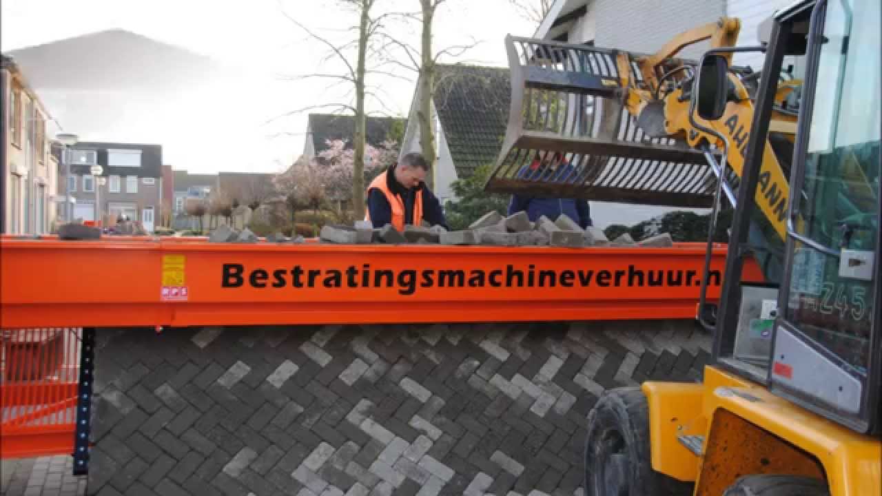 The RoadPrinter Paving Machine Easily Lays Out a Brick Road Much Faster ...