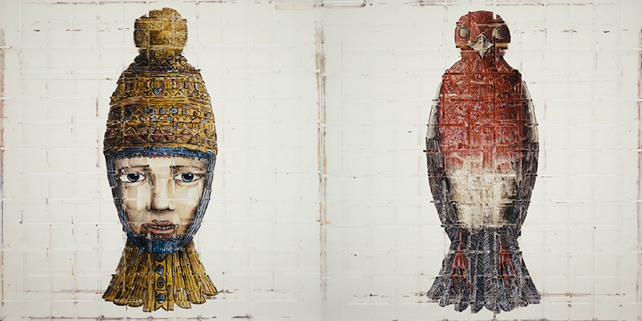 A Stunning Anamorphic Rotating Cube With Different Hand Painted ...