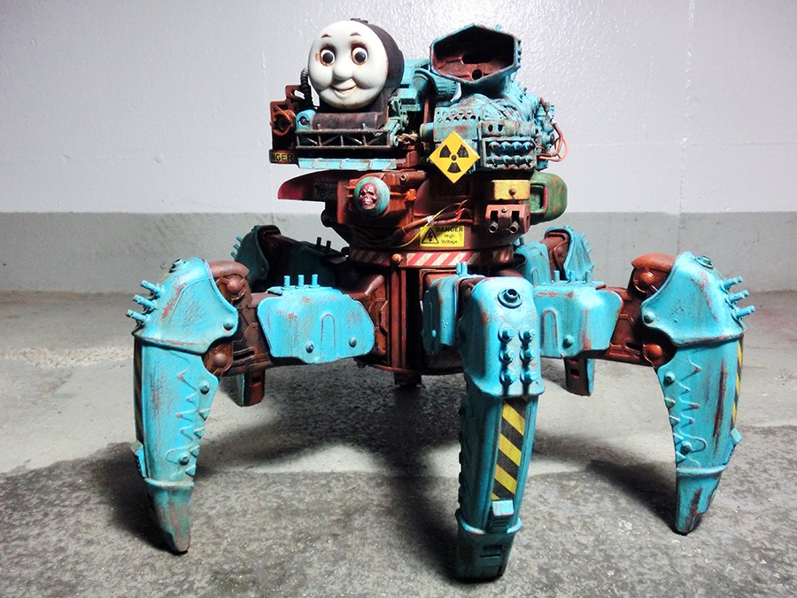 Sculptor Creates a Laser Equipped Post-Apocalyptic Thomas the Tank ...