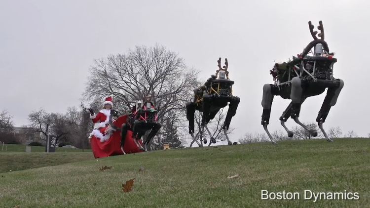 Boston Dynamics Holiday Video Featuring Three Robotic 'Reindeer ...