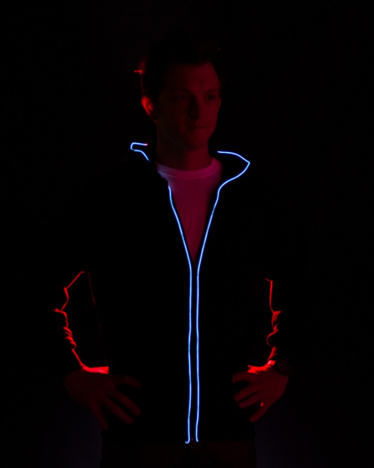 Innovative Hoodies Featuring Electroluminescent Wire Piping That Lights ...