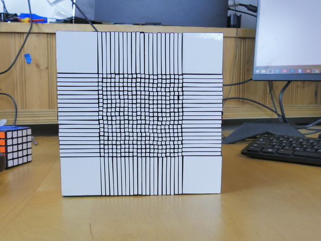 A 200mm 3D-Printed 22x22 Sided Rubik's Cube