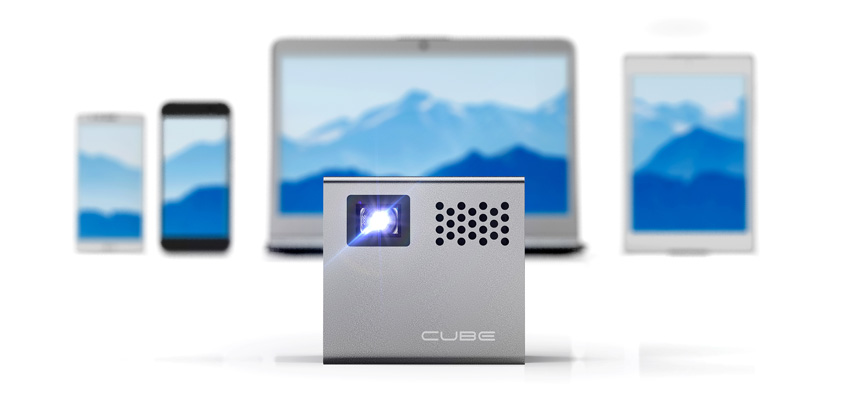 The RIF6 Cube, A Compact Projector Built for Portable Devices