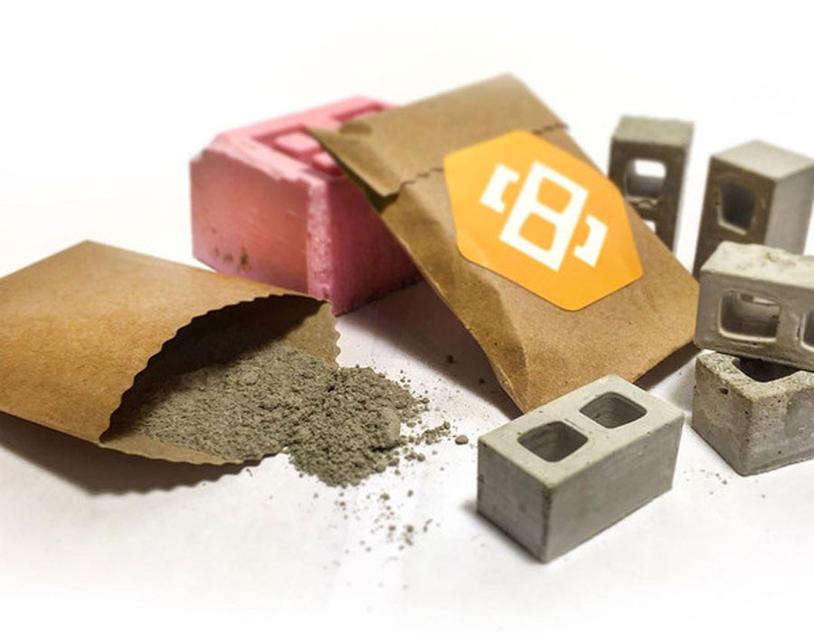 Mini Materials, A Line of Miniature Construction Materials Made From ...