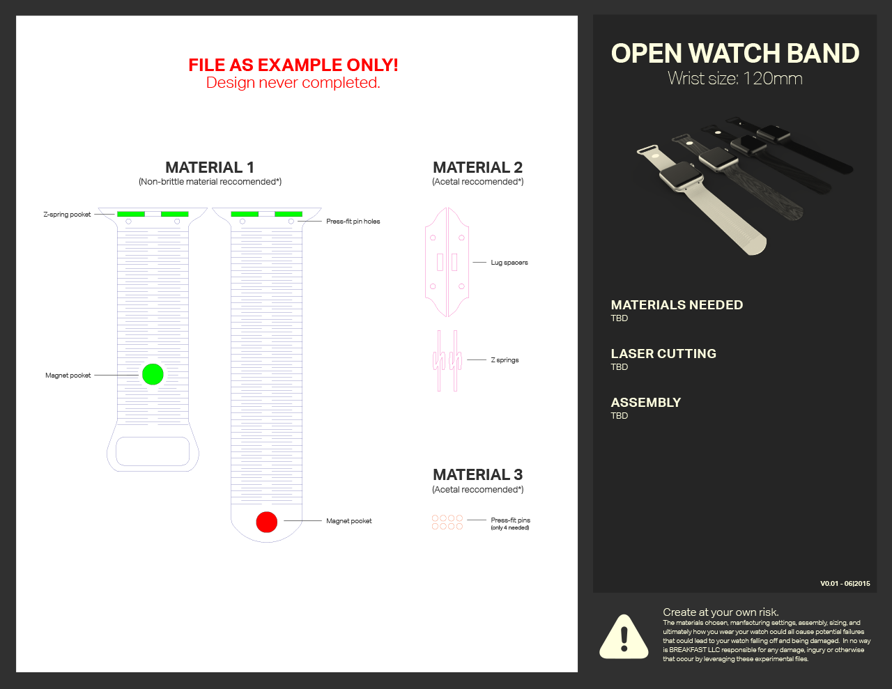 Open Band, An Open Source Design for the Apple Watch Band