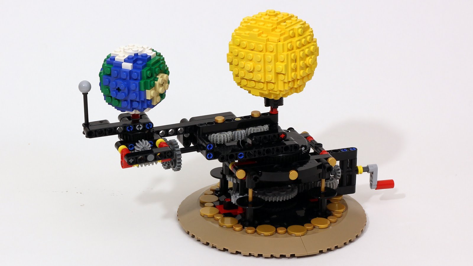 A LEGO Orrery Depicting the Relative Rotations and Orbits of the Earth ...