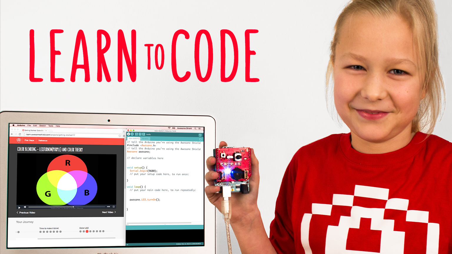 Awesome Shield, An Arduino Device That Helps Kids Learn Basic Coding ...