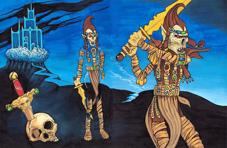Painted Reproductions of Original Advanced Dungeons & Dragons Cover Art ...