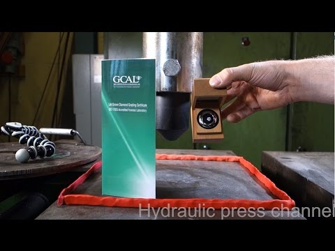 Crushing a Diamond With a Hydraulic Press