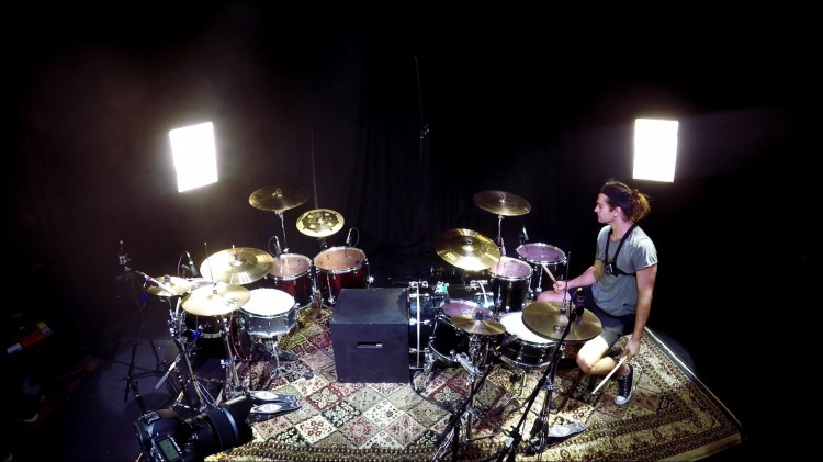 Drummer Doing Backflip From One Drum Set to Another During Solo ...