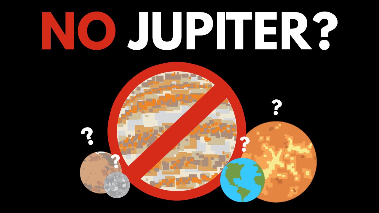 How the Solar System Would Be Different if Jupiter Never Existed