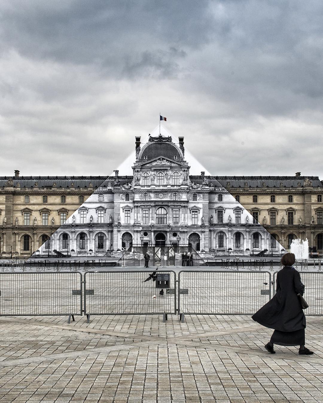 Photographer JR Makes the Iconic Louvre Pyramid Disappear Into the ...