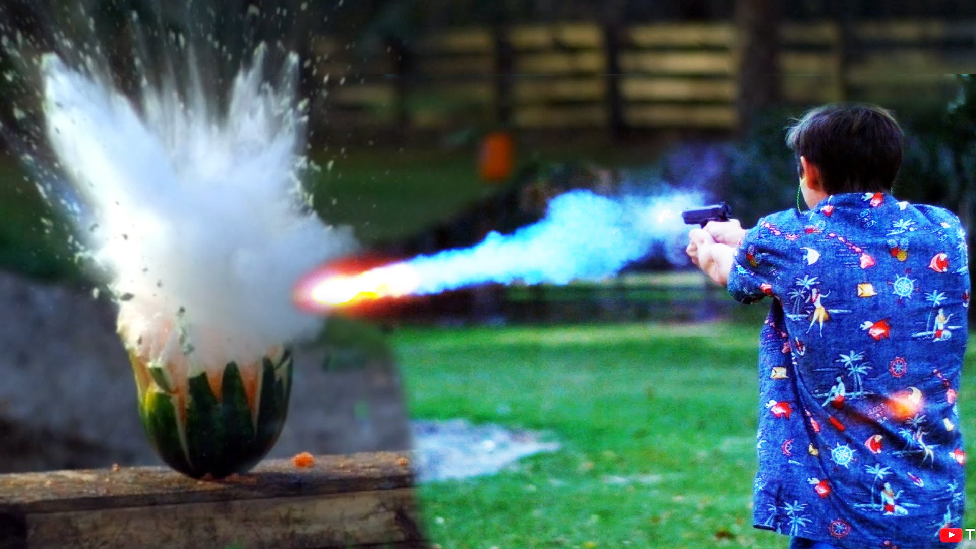 The Backyard Scientist Fires Liquid Sodium Filled Bullets at Watermelon ...