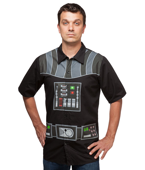 Darth Vader Short Sleeve Button-Up Shirt