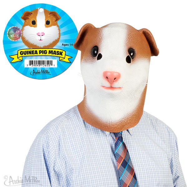 A Realistic-Looking Latex Guinea Pig Mask by Archie McPhee