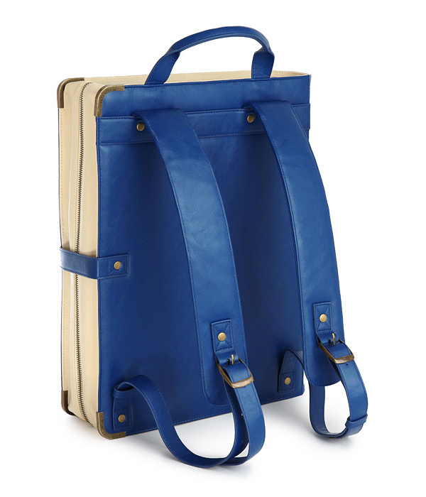 A Backpack Designed to Look Like a Vintage Book