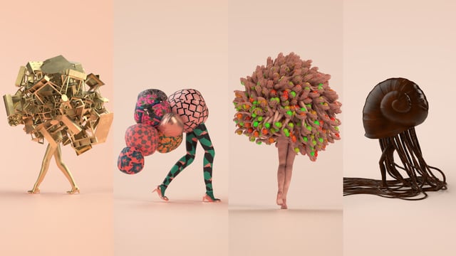 Wearing Things, A Surreal Assortment of Playful Items Piled Onto Pairs ...