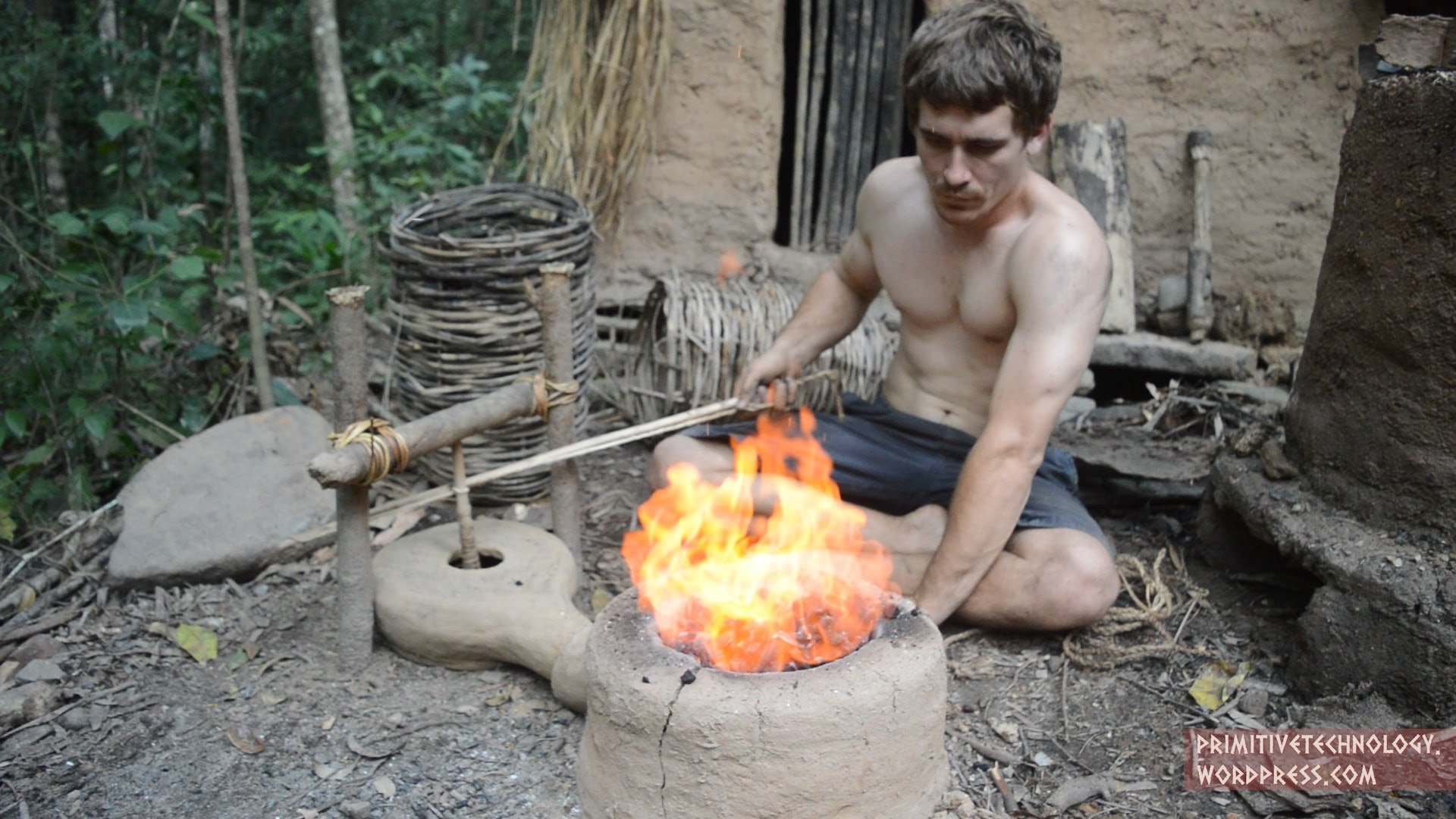 How to Build a Forge Blower Using Sticks, Clay, Fire, and Other ...