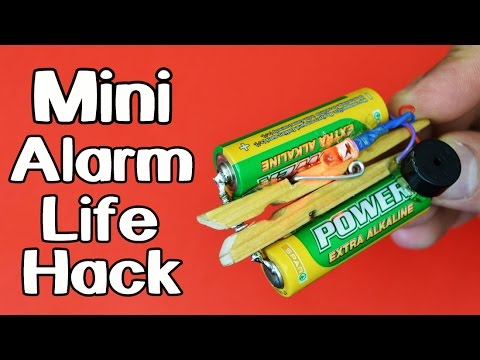 How to Make a Simple Trip Wire Alarm Using a Clothespin, a LED Light ...
