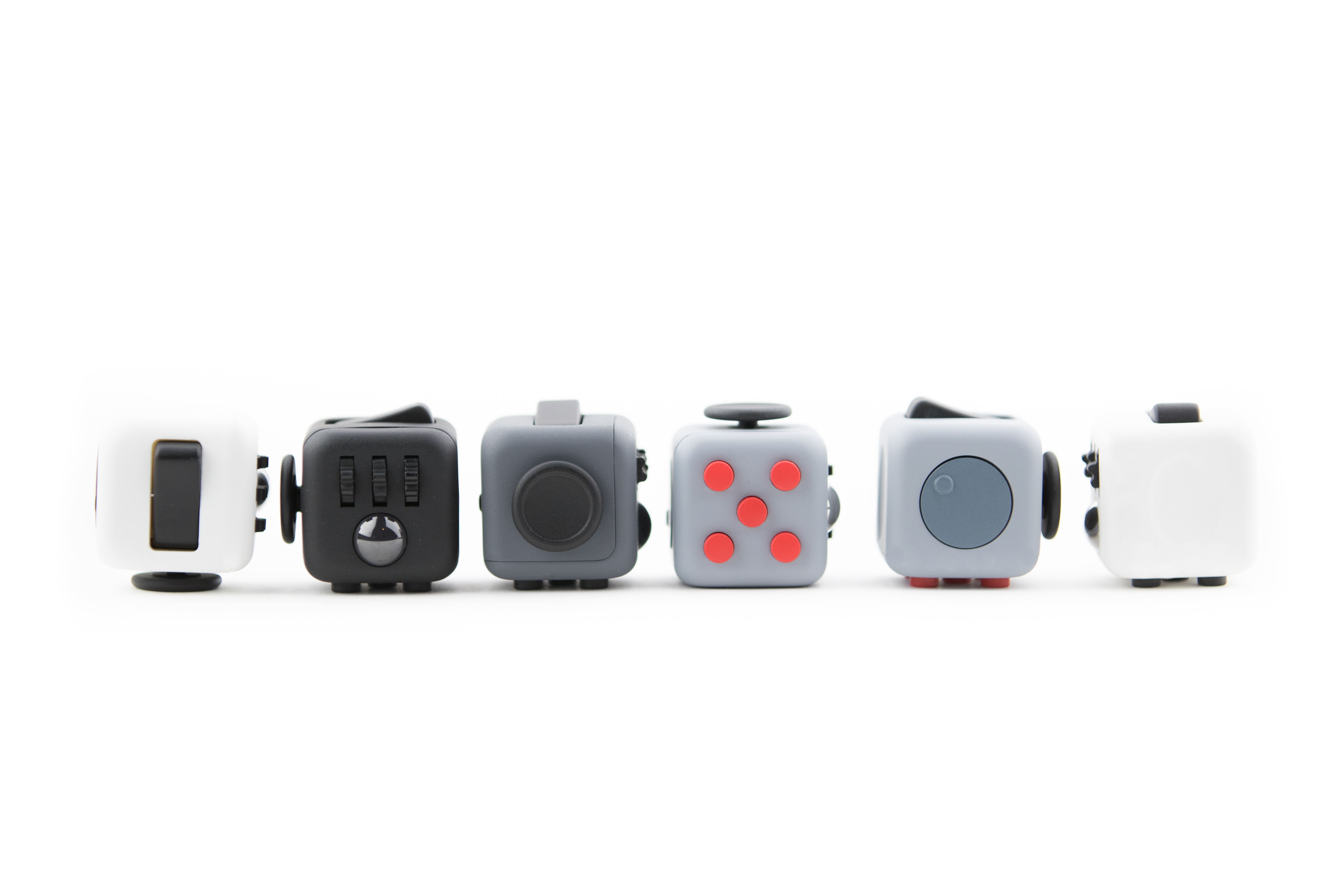 Fidget Cube, A Vinyl Desk Toy With Six Faces of Fidgeting Fun To Keep ...