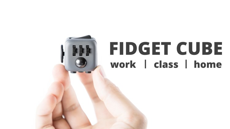 Fidget Cube, A Vinyl Desk Toy With Six Faces of Fidgeting Fun To Keep ...