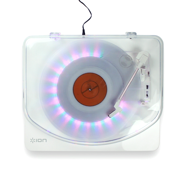 Multi-Color Lighted Turntable Featuring Built-In LEDs That Glow Beneath ...