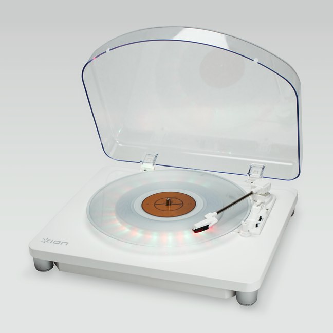 Multi-Color Lighted Turntable Featuring Built-In LEDs That Glow Beneath ...