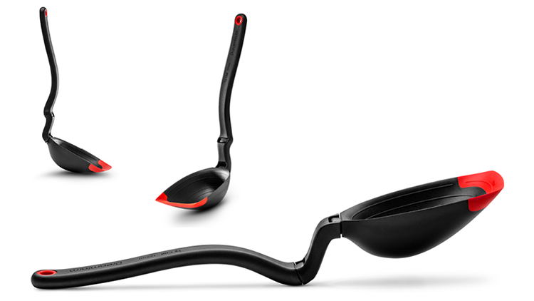 Spadle, A Versatile Spoon That Twists and Turns Into a Ladle