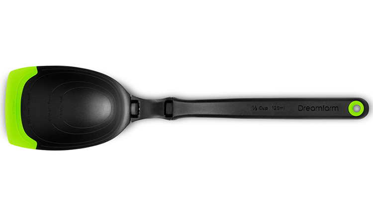 Spadle, A Versatile Spoon That Twists and Turns Into a Ladle