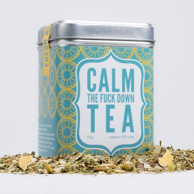 Calm The F*ck Down Tea, The Perfect Cuppa For a Quiet Night at Home