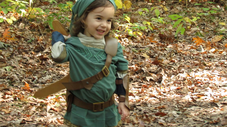 Link-or-Treat, Adorable Little Girl Dressed as Link Goes on a Legend of ...
