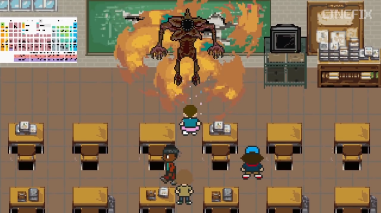 Stranger Things As an 8-Bit Animated Video Game
