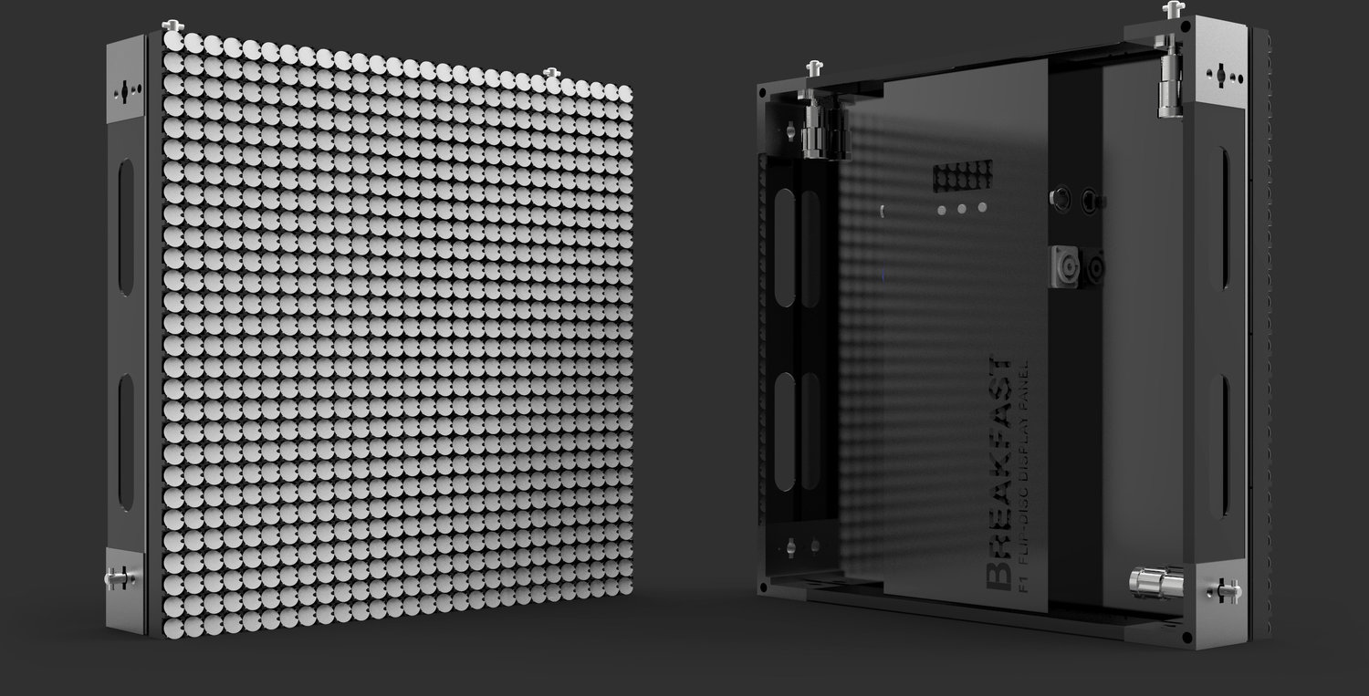 An Interactive Modular Kinetic Flip-Disc System