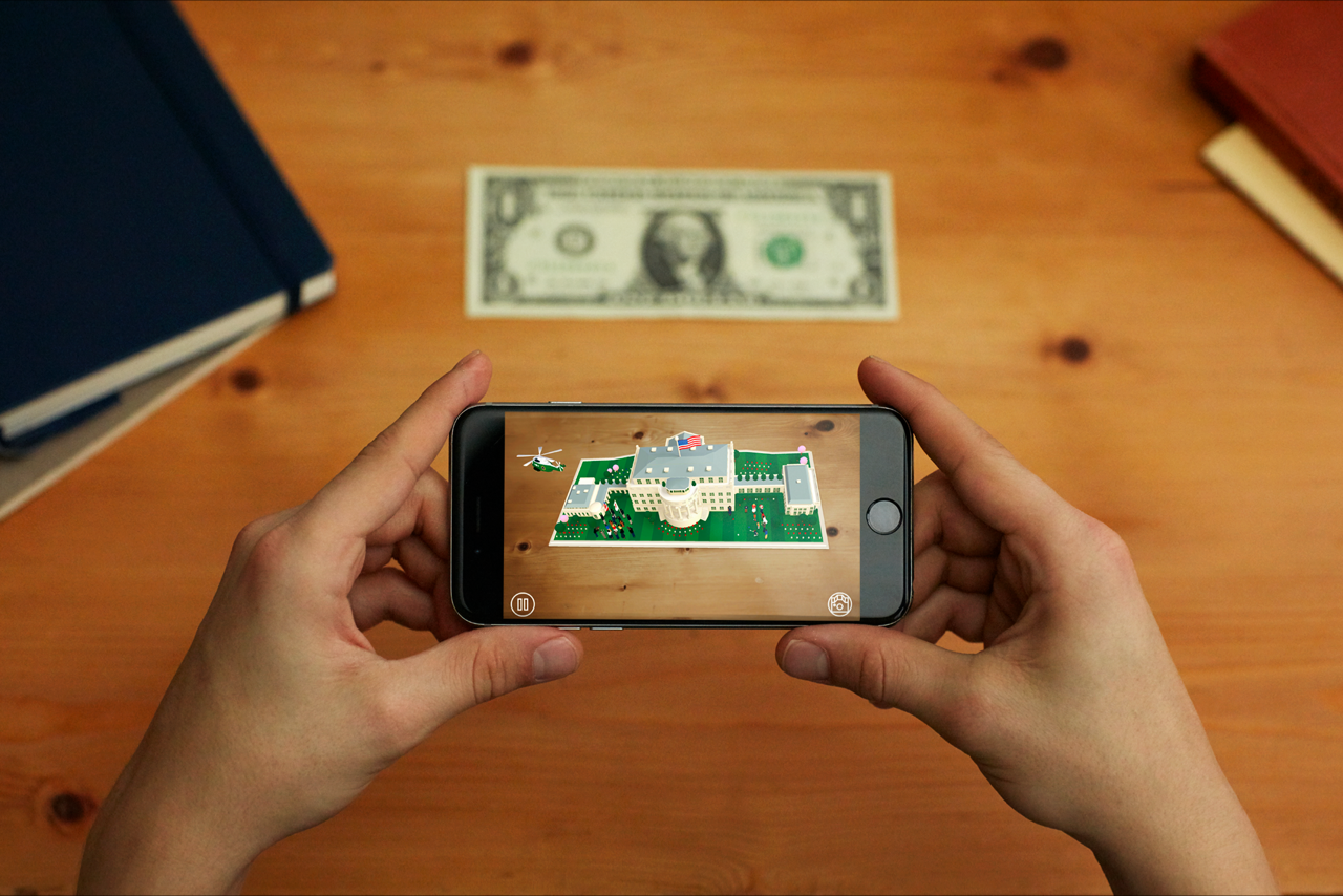 You Can Put a Virtual White House on a Dollar Bill Using the New 1600 App