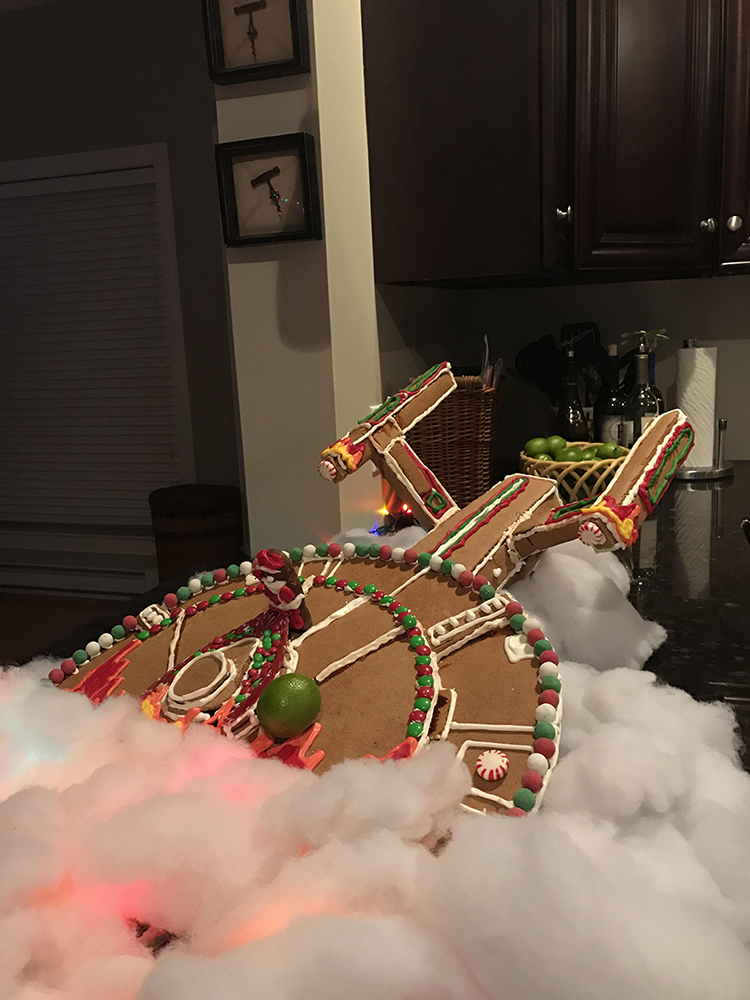 A Gingerbread Version of Star Trek's USS Enterprise Starship Crash ...
