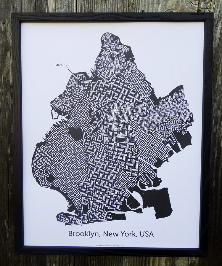 Artist Turns the Street Grids of San Francisco and Brooklyn Into ...