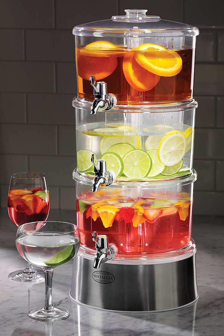 A Handy Stackable Electric Drink Dispenser With Rotating Paddles to ...