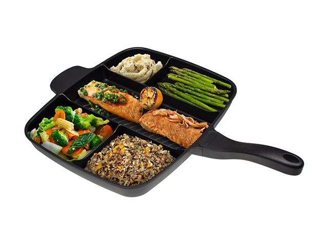 MasterPan, An Ingenious Multi-Compartment Skillet That Cooks an Entire ...