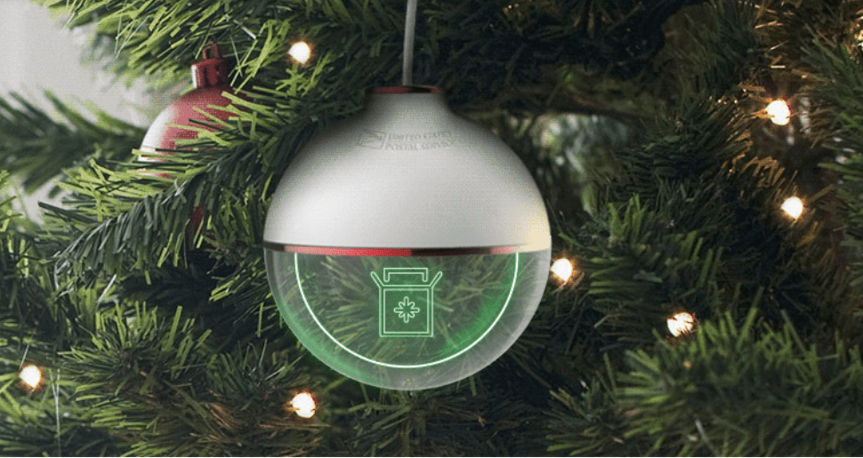 US Postal Service Introduces a Christmas Tree Ornament That Displays ...