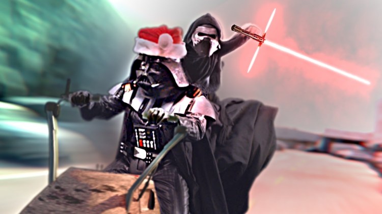 Young Kylo Ren Spends Time With Grandpa Vader During the Holidays in ...