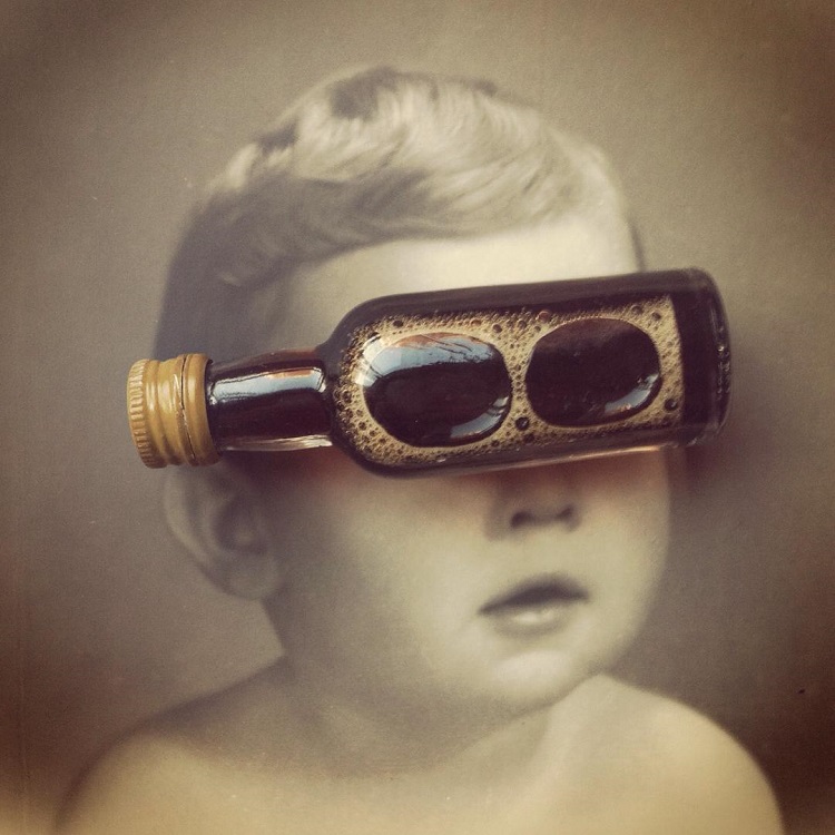 Antiheroes, Artist Adds Everyday Objects to Vintage Photos to Create ...